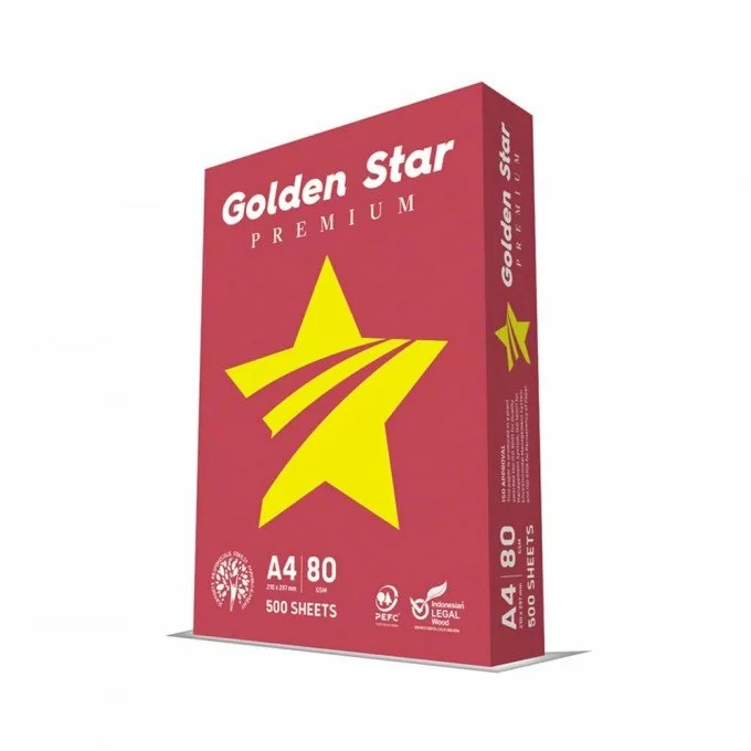 Carta A4 Golden Star | 10 Risme | 80 gr - Alphaink